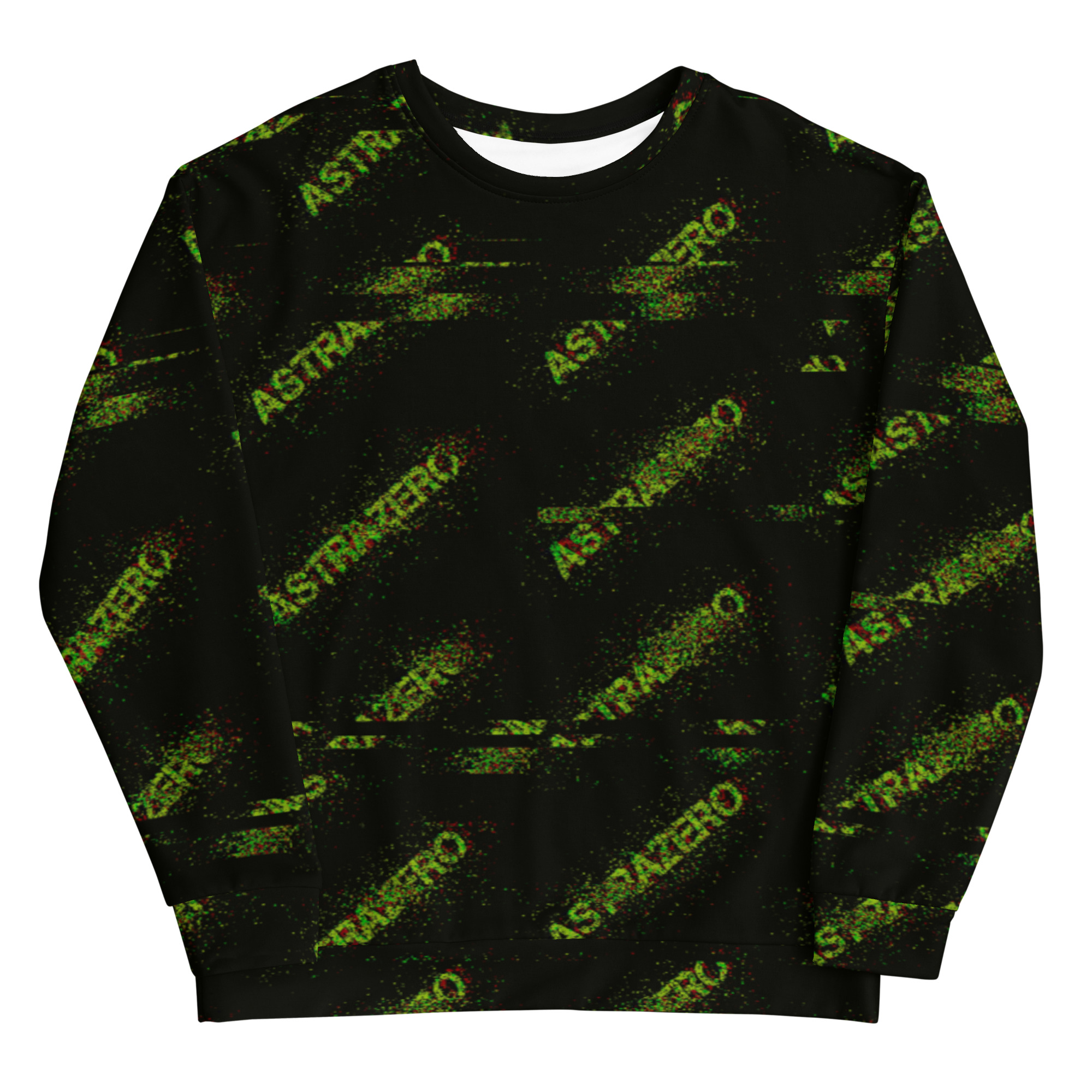 ASTRAZERO Glitch Green – Unisex Sweatshirt | Astra Zero