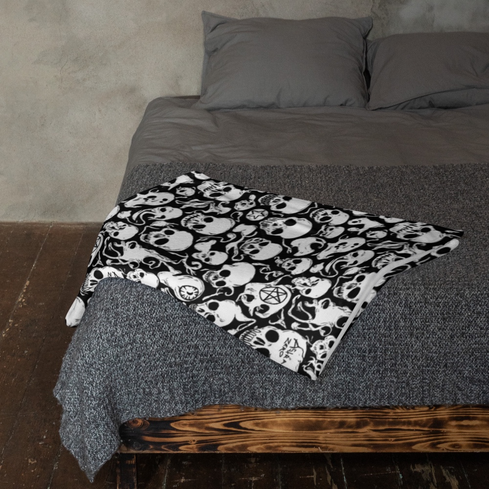Abstract Skulls – Throw Blanket | Astra Zero